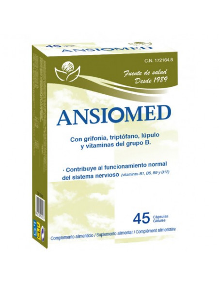Ansiomed 45 cápsulas. Bioserum